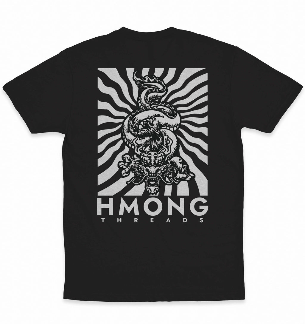 Resilient Hmong Threads Dragon T-Shirt - Black